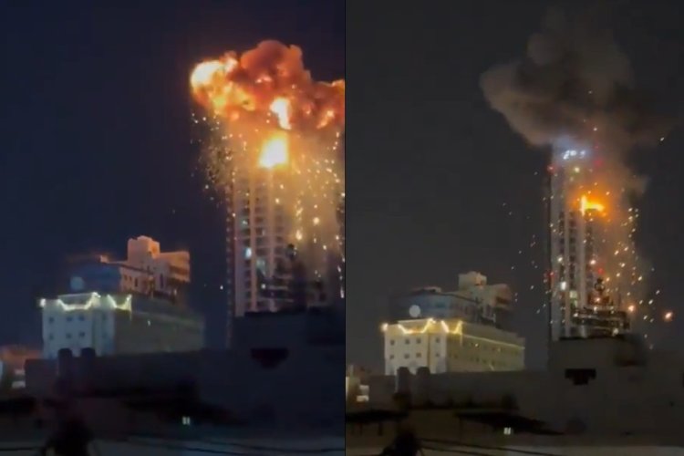 VIDEO O dronă iraniană a lovit un bloc turn din Bahrain - Lumea Presei